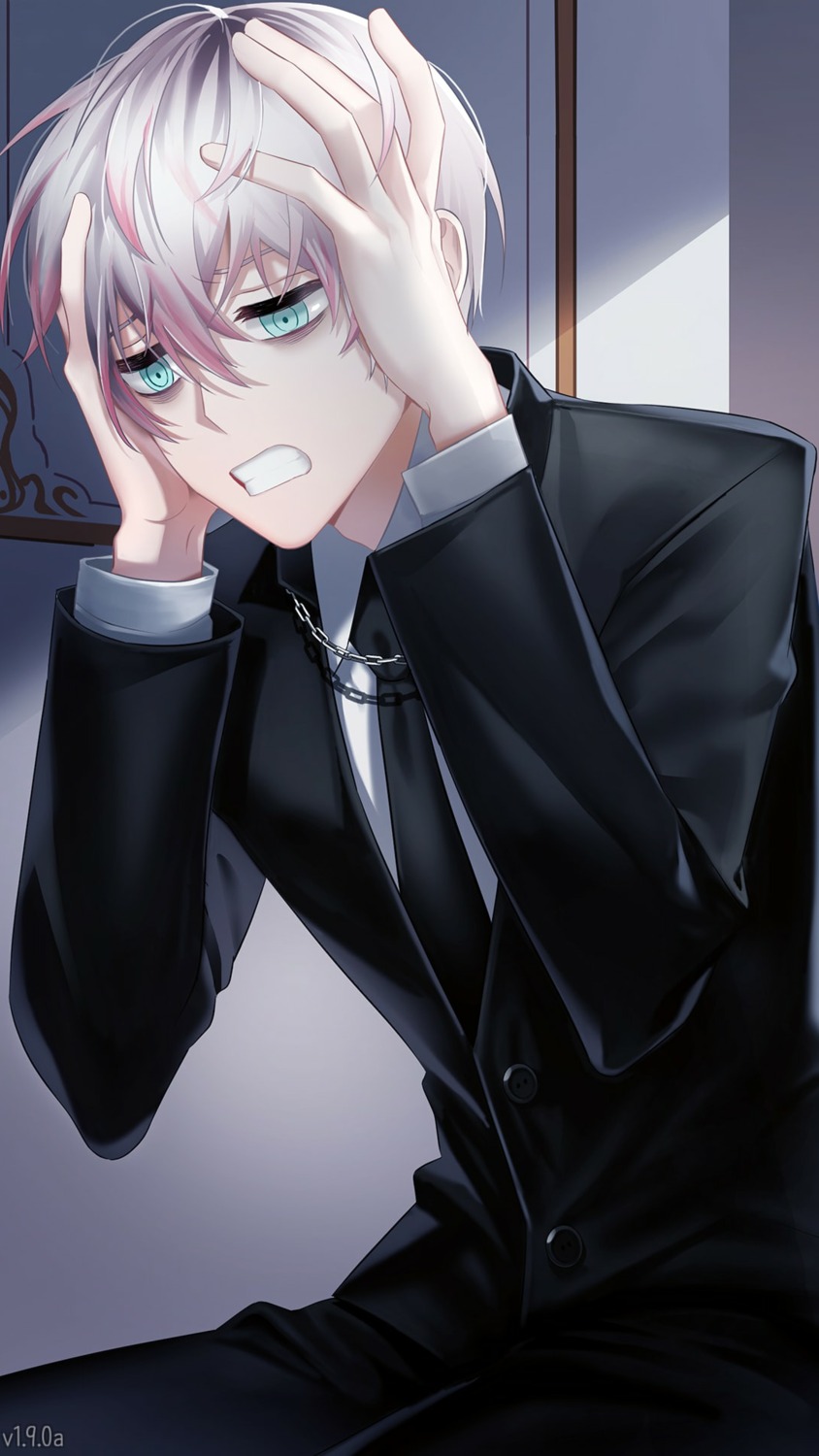 mystic messenger saeran choi business suit game cg male | #494178 | yande.re